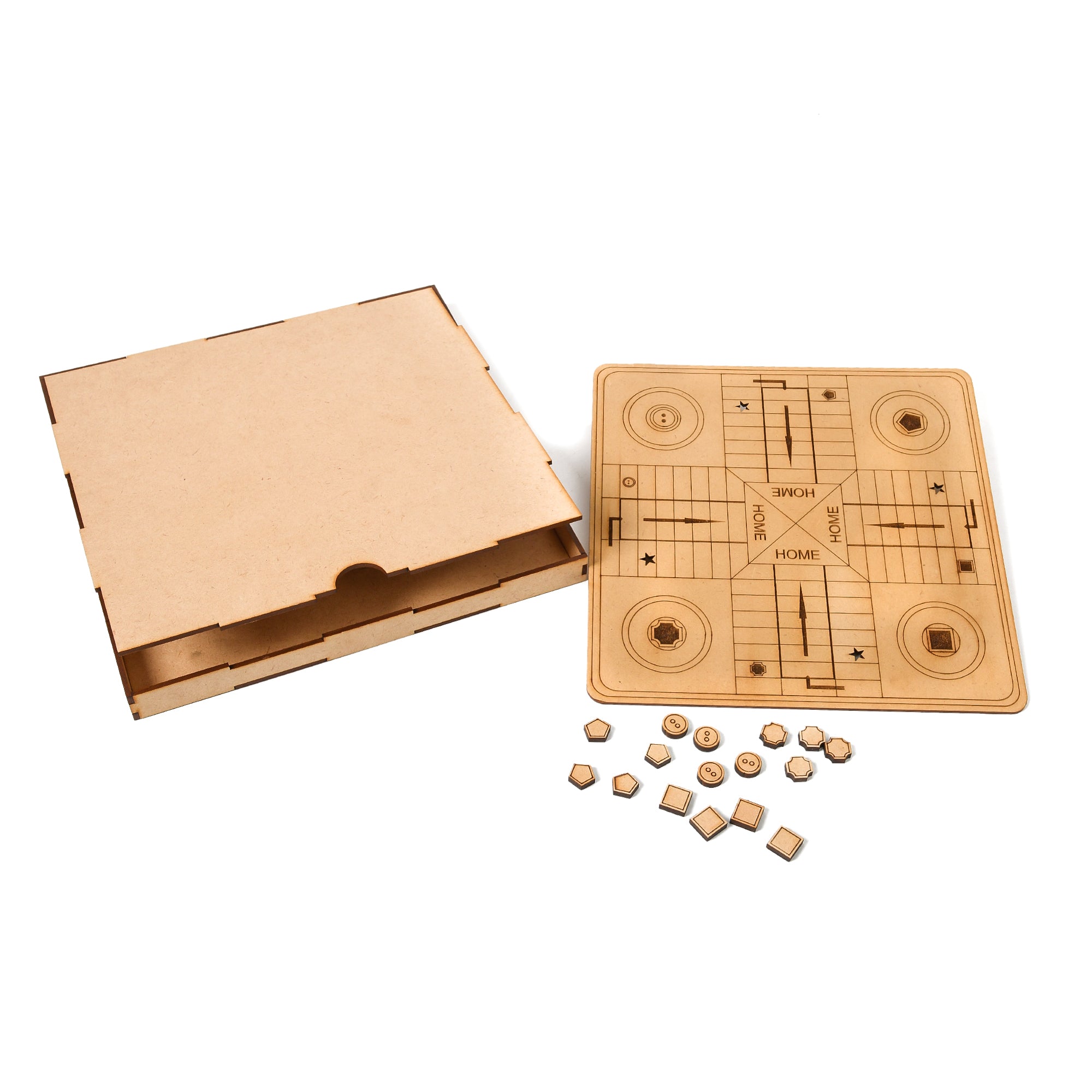 Wooden Ludo Board Game | The Engraved Store