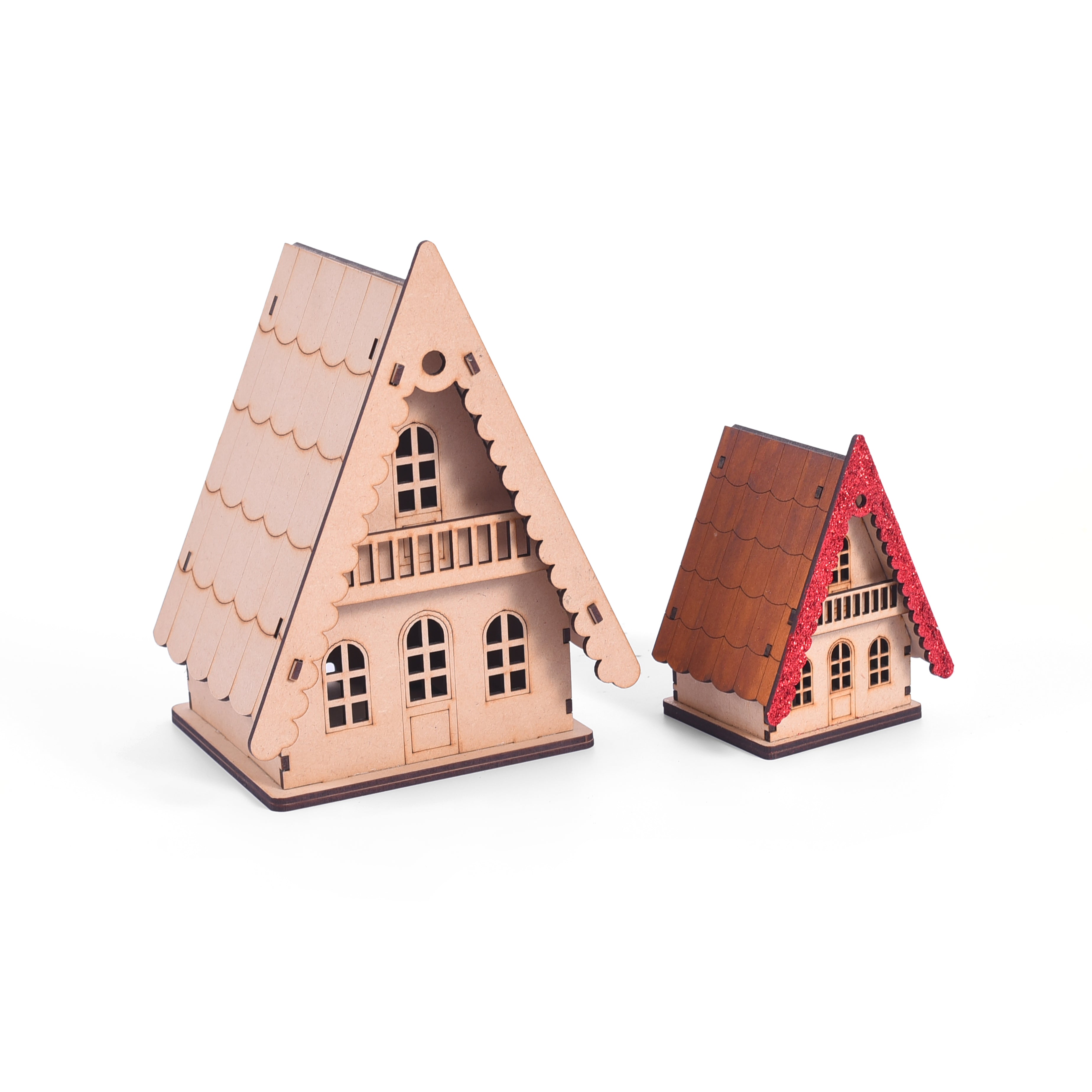 LED-lit Christmas Hut | Wooden Hut | The Engraved Store