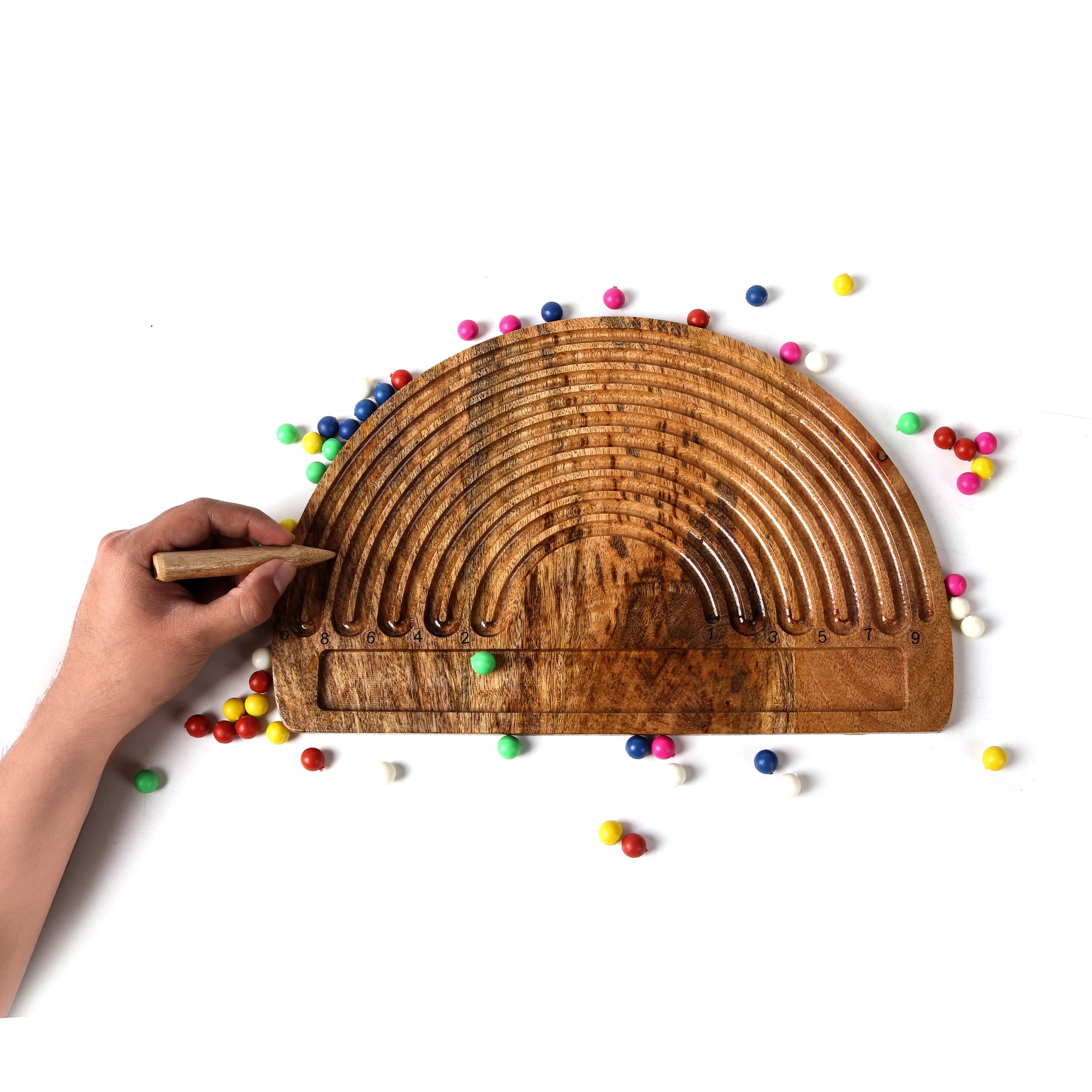 Number Counting & Tracing Board - Rainbow | The Engraved Store